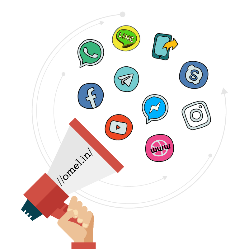 Di Omel In – Share your contacts uniquely!